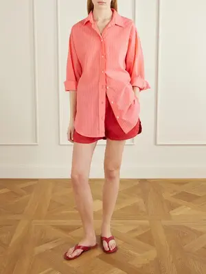 JAMIE HALLER Track Cotton-twill Shorts