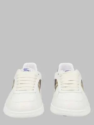 Burberry Sneaker Terrace Con Dettagli Check - White
