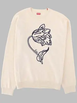 Kenzo Maglia Tulip Sweater - Cream