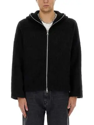 Our Legacy Zip-up Cardigan With Hood - Black