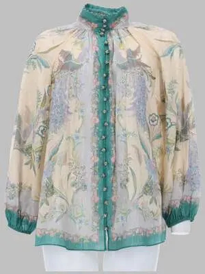 Zimmermann Indra Frilled Blouse - Multicolor