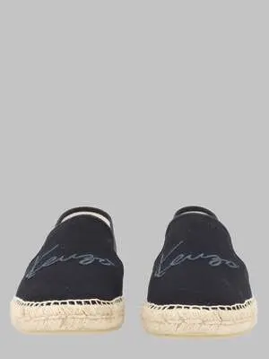 Kenzo Embroidered Logo Espadrilles - Black