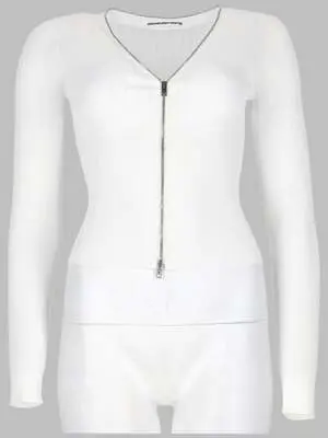 Alexander Wang Cardigan Pointelle - White