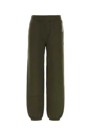 JIL SANDER Cotton Joggers - Green
