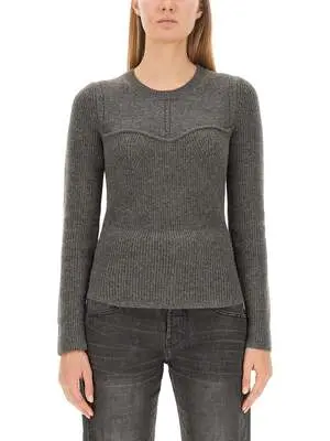 Isabel Marant Étoile Slim Fit Knit Shirt - Gray