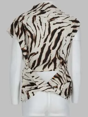 GANNI Top Con Stampa Animalier