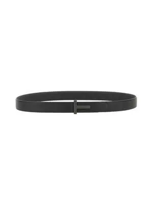 TOM FORD Leather Belt With Buckle - Black