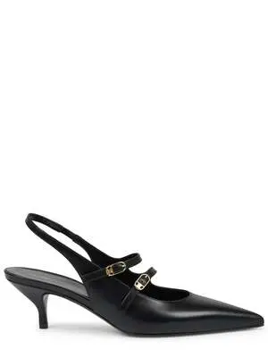 Celine Slingback Mary Jane Pumps - Black
