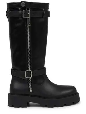 Dior D-major Calf Leather Boots - Black