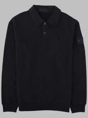 Stone Island Polo Con Patch Logo - Blue