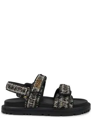 Dior Cannage Tweed Sandal - Multicolor