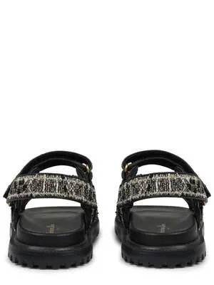Dior Cannage Tweed Sandal