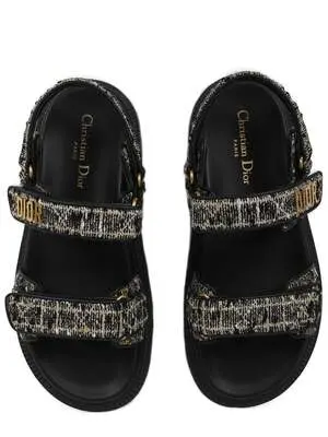 Dior Cannage Tweed Sandal