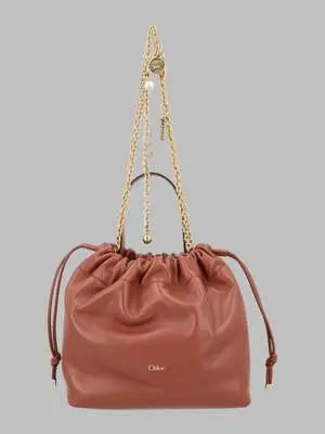 Chloé CHLOE Icons Small Leather Shoulder Bag Brown