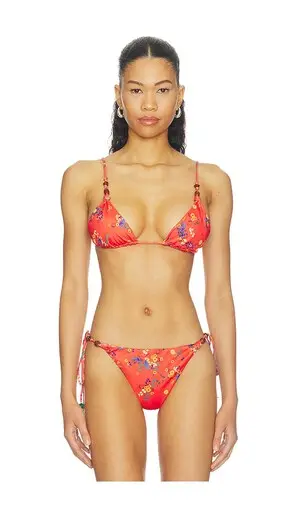 SIEDRES Gia Bikini Top In Orange