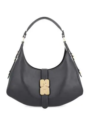 GANNI Kat Small Shoulder Bag With Gold Tone Clasp - Black