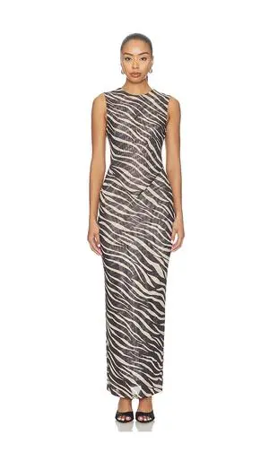 Ronny Kobo Krisa Dress In Black & White - Zebra