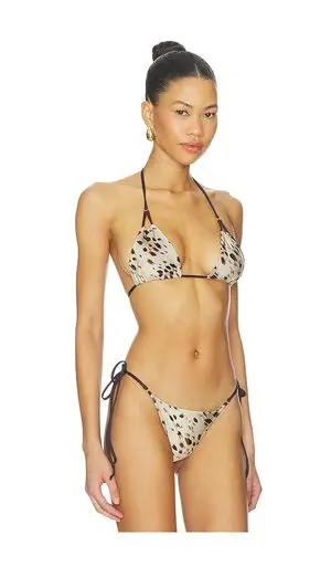 Frankies Bikinis X Jennie Ari Satin Halterneck Top