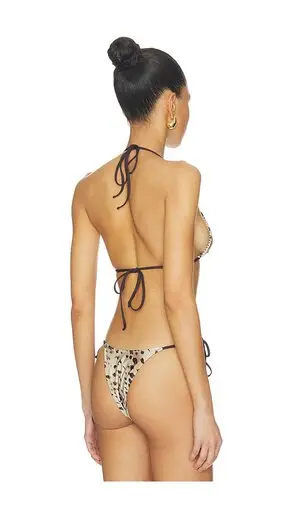 Frankies Bikinis X Jennie Ari Satin Halterneck Top