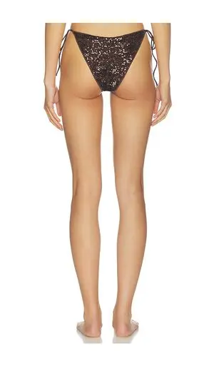 SKIMS Classic Swim Bikini Bottom In Brown