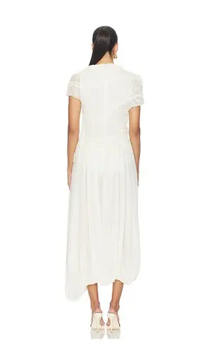 Magda Butrym Sheer Asymmetrical Dress