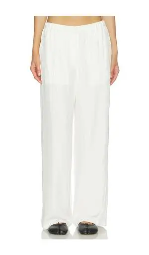 Theory Flowy Wide Leg Pants - White