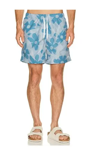 BATHER Grotto Daisy Trip Swim Trunk - Blue