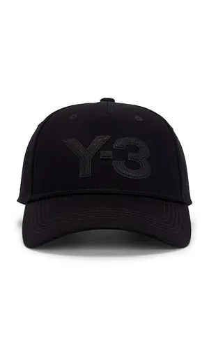 Y3 Logo Cap - Black