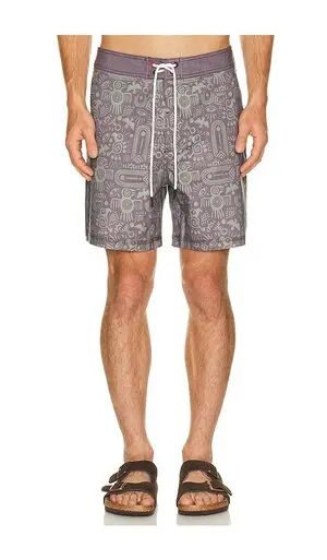 IRON & RESIN Aztec Print Boardshorts