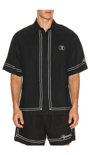 REPRESENT Border Shirt In Black