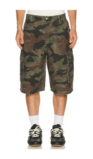REPRESENT Cargo Short In Green
