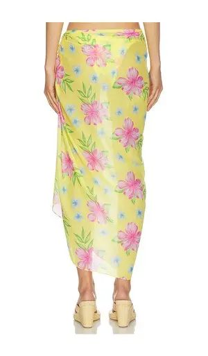 Frankies Bikinis Alessia Sarong In Yellow