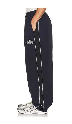 Guess Crinkle Nylon Jogger In Navy