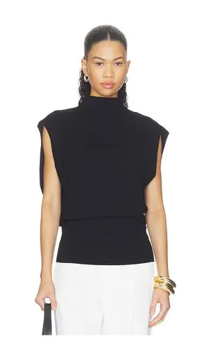 Simkhai Juli Draped Cape Top