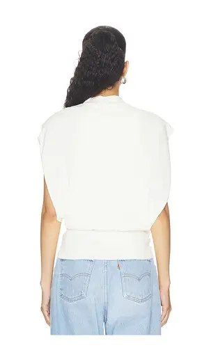 Simkhai Juli Draped Cape Top