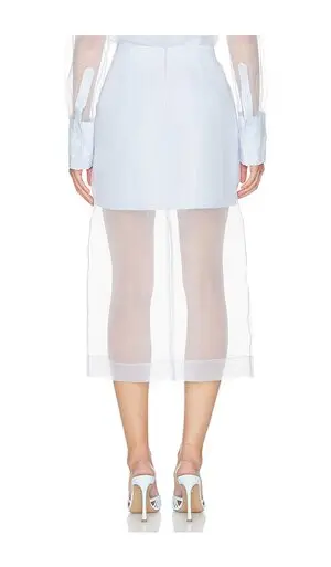 Simkhai Dana Midi Skirt In Baby Blue