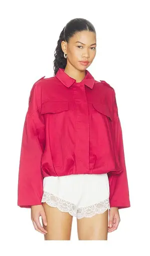 MAUDE CLUB Archie Jacket In Red