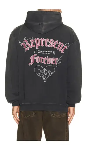 REPRESENT Duality Hoodie In Black