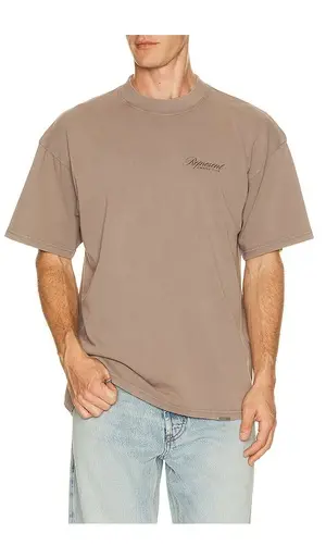 REPRESENT Owners Club Script Tee Shirt In Brown