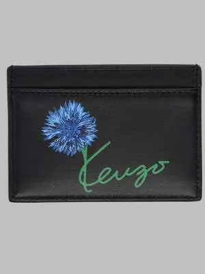 Kenzo Printed Logo Cardholder - Black