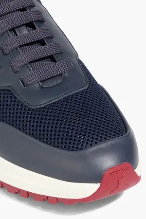 Bally Daryn Mesh And Leather Sneakers