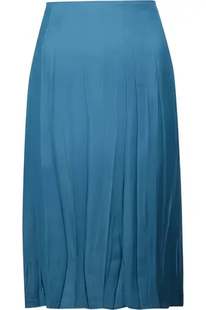 Nina Ricci Pleated Satin Skirt - Azure