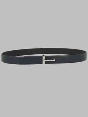 TOM FORD T Icon Leather Belt - Blue