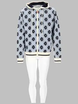 Casablanca Monogram Full Zip Hoodie - Multicolor