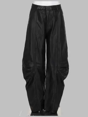 ROTATE BY BIRGER CHRISTENSEN Leather Cargo Pants - Black