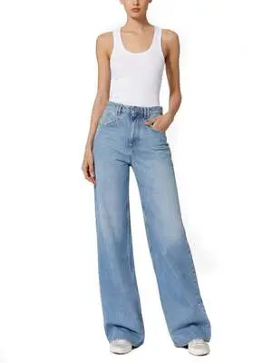 Isabel Marant Étoile Lemony Wide Leg Jeans - Blue