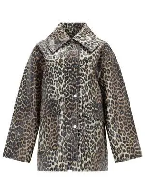 GANNI Animalier Laminate Jacket - Multicolor
