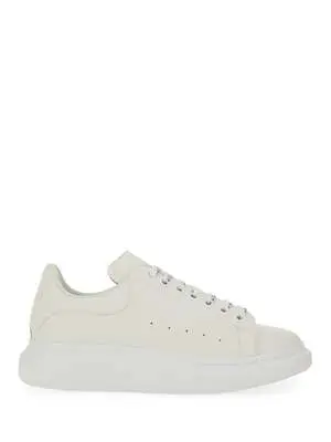 Alexander McQueen Oversized Leather Sneakers - White