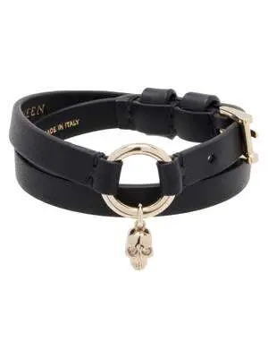 Alexander McQueen Bracciale Skull - Black