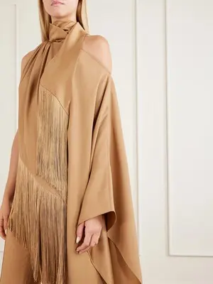 TALLER MARMO Atlas Fringed Crepe Blouse